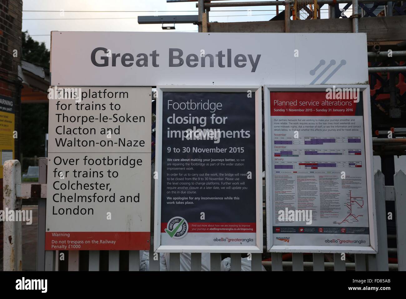 Great Bentley Railway Station Essex Stock Photo - Alamy