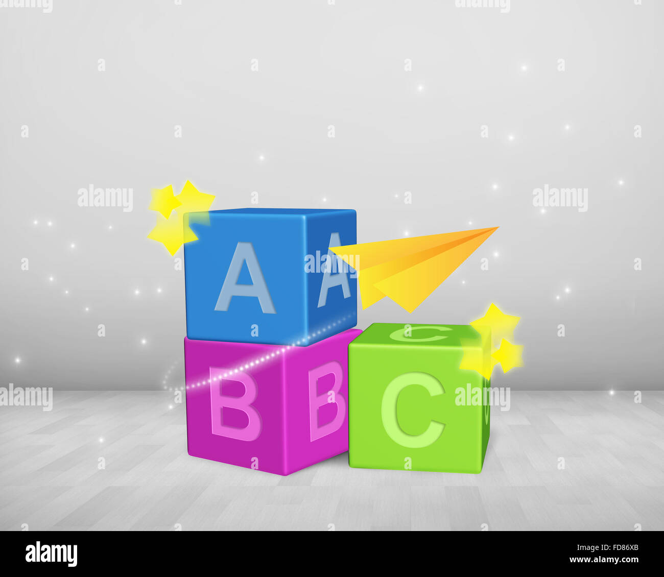 Abc blocks hi-res stock photography and images - Alamy