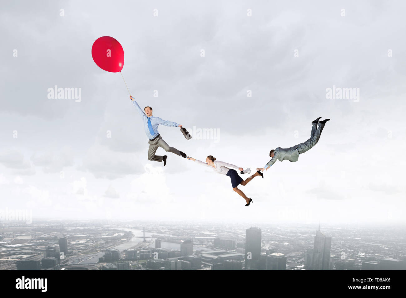 People Flying In The Air