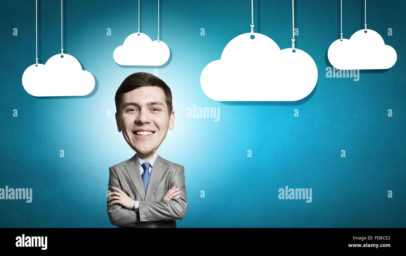 Thinking big cartoon hi-res stock photography and images - Alamy