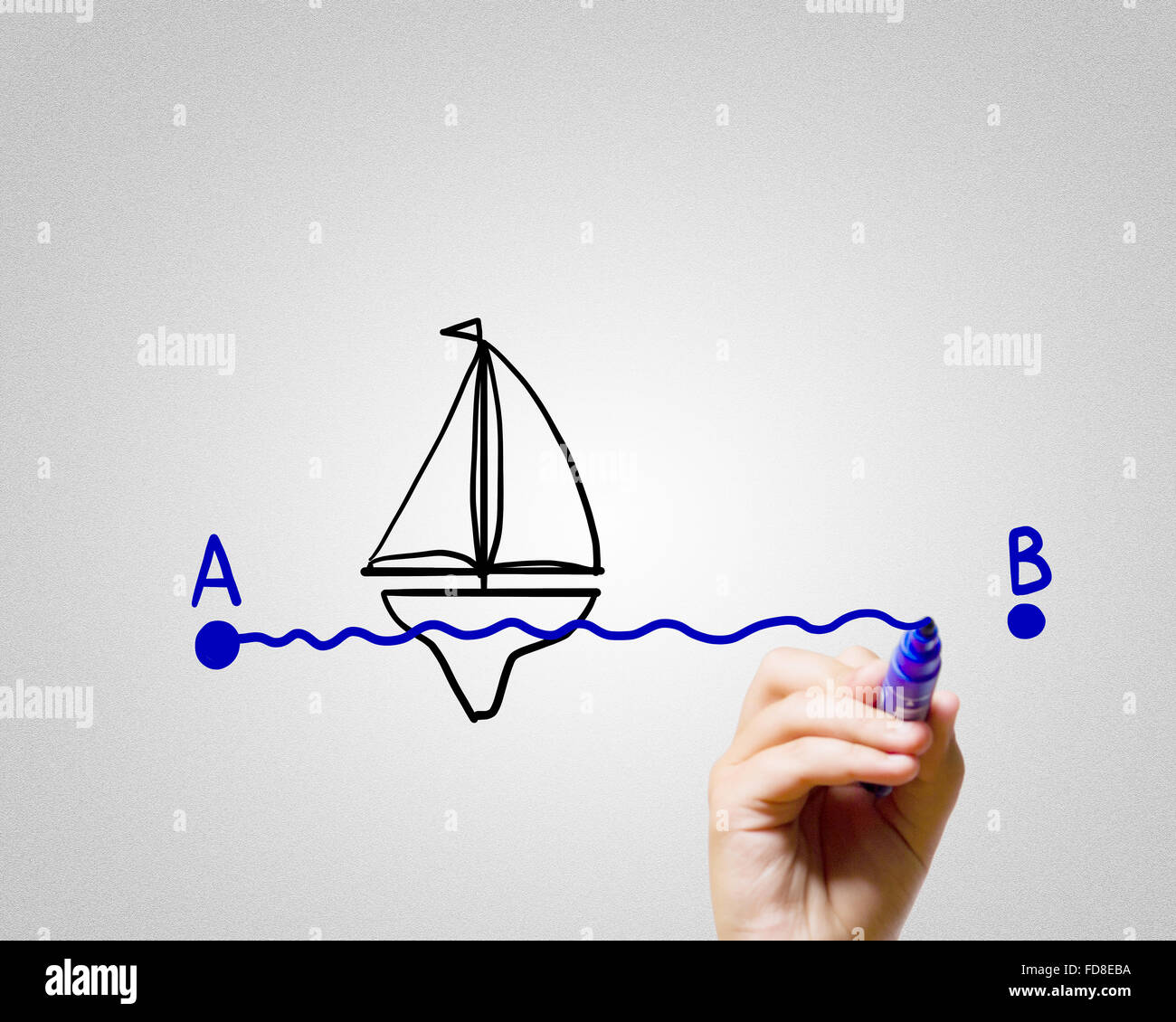 Road map direction line drawing hi-res stock photography and images - Alamy