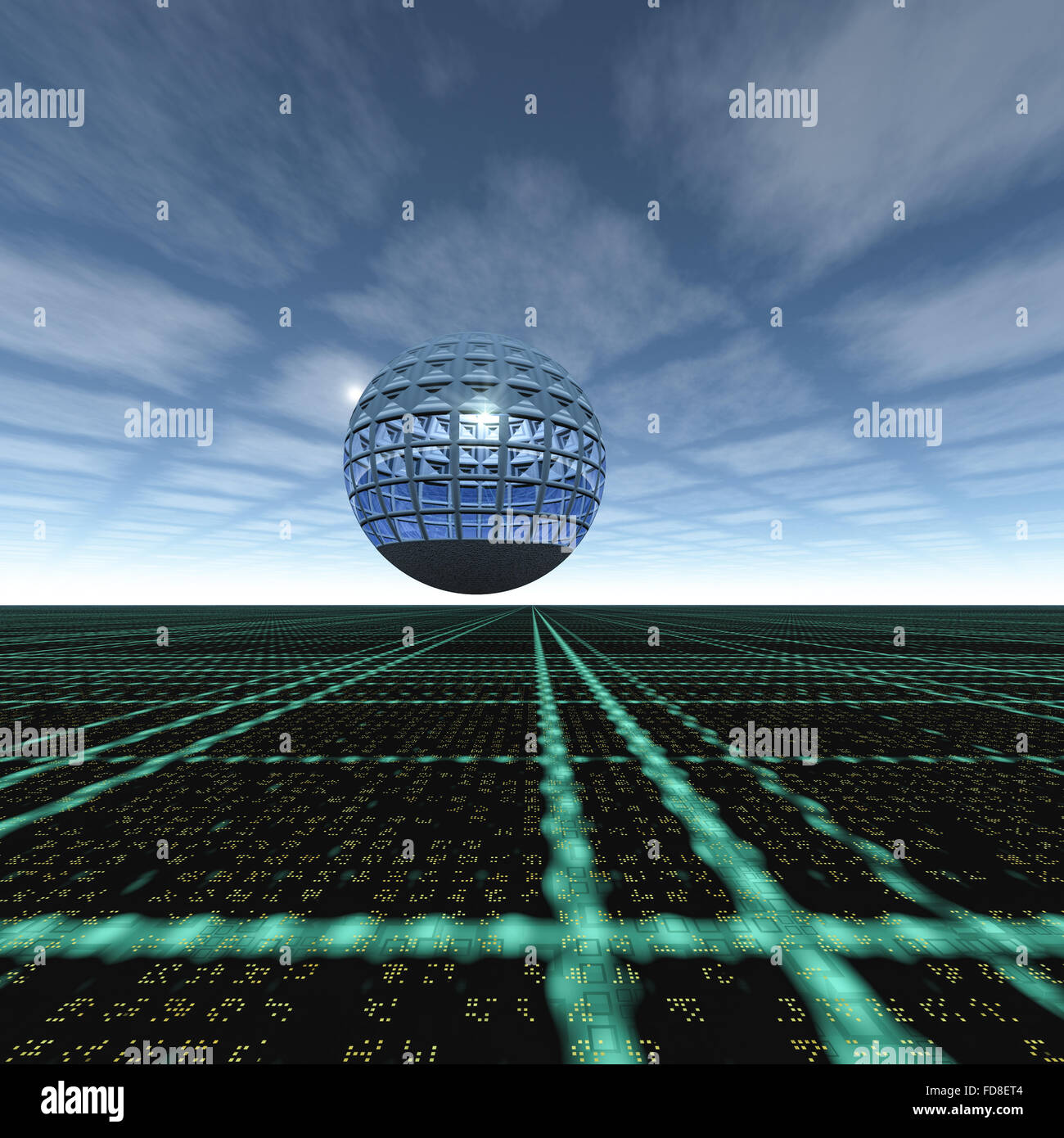 Electrical grid city digital hi-res stock photography and images - Alamy