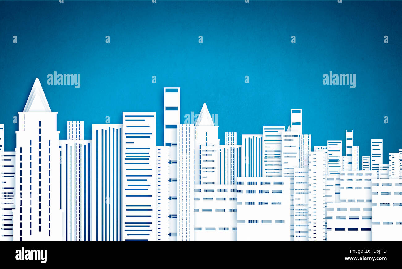Composite collage with modern city landmarks and buildings Stock Photo ...