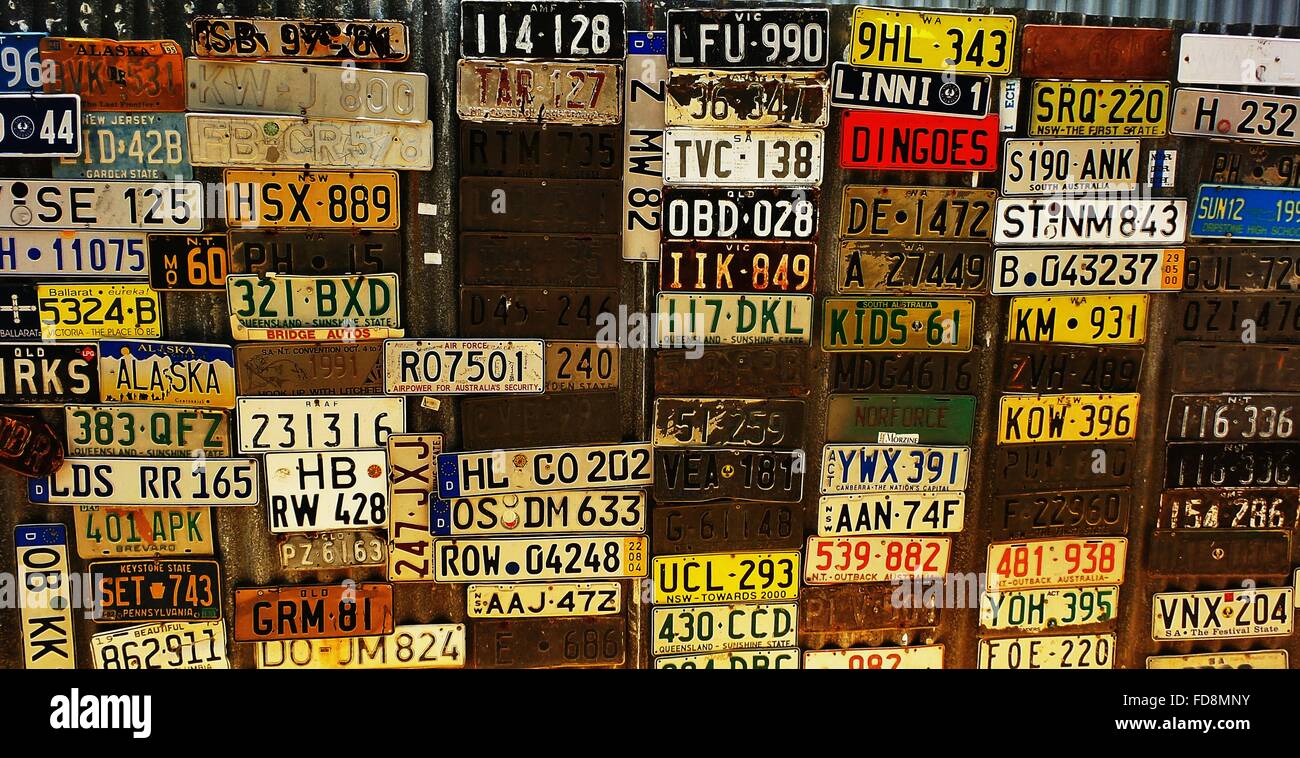 Car number plates hi-res stock photography and images - Alamy