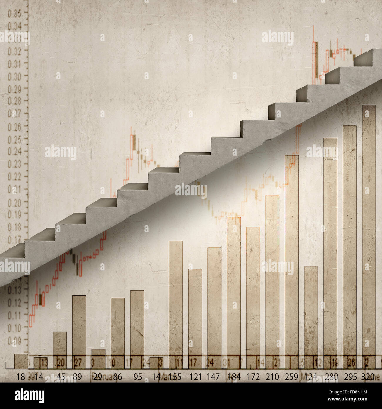Background image with staircase presenting progress concept Stock Photo ...