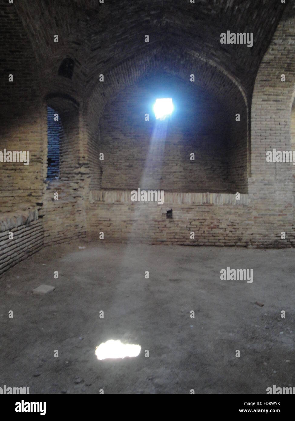 Sunlight Through An Old Building Stock Photo - Alamy