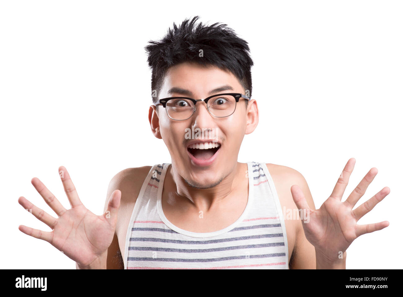 Young man surprised hi-res stock photography and images - Alamy