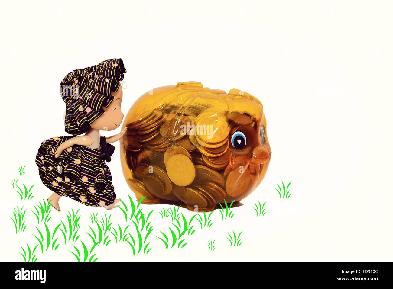 Happy & Money Stock Photo - Alamy