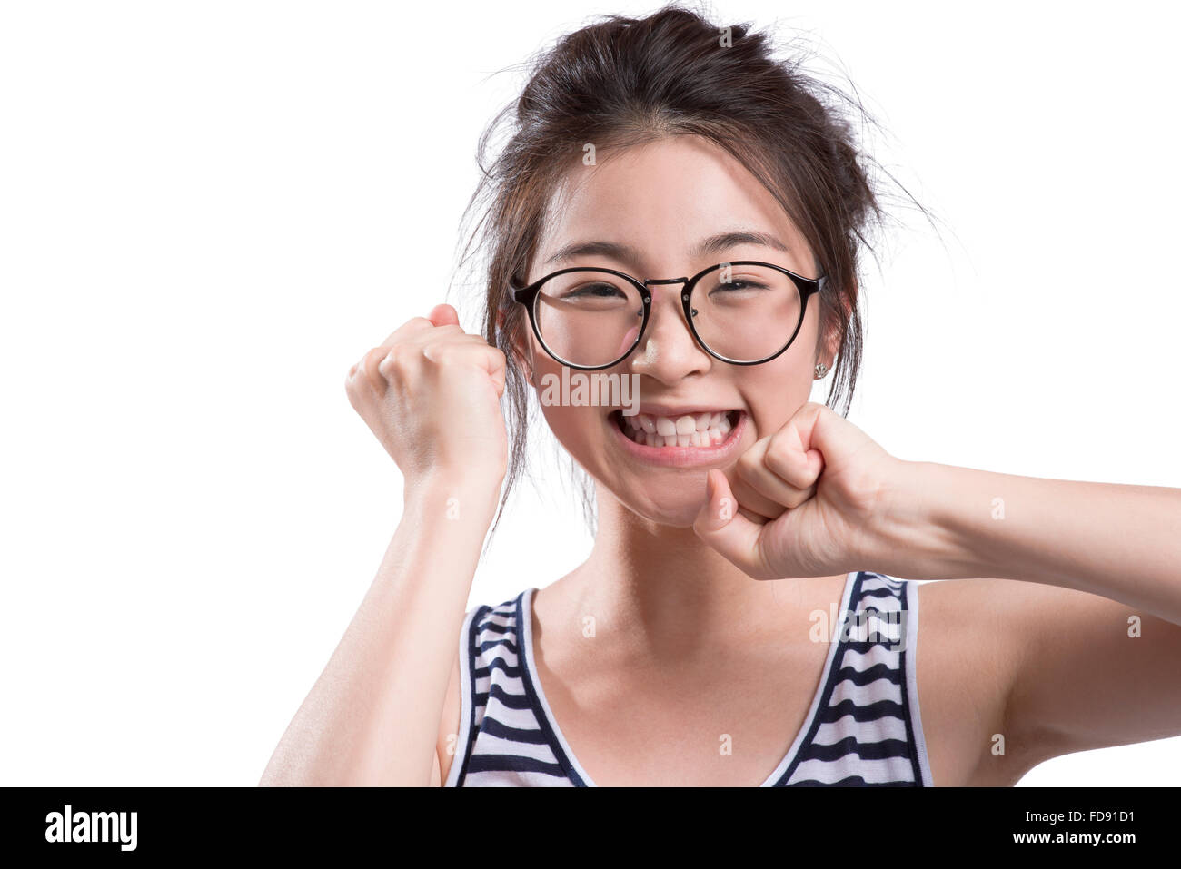 Cheering face hi-res stock photography and images - Alamy