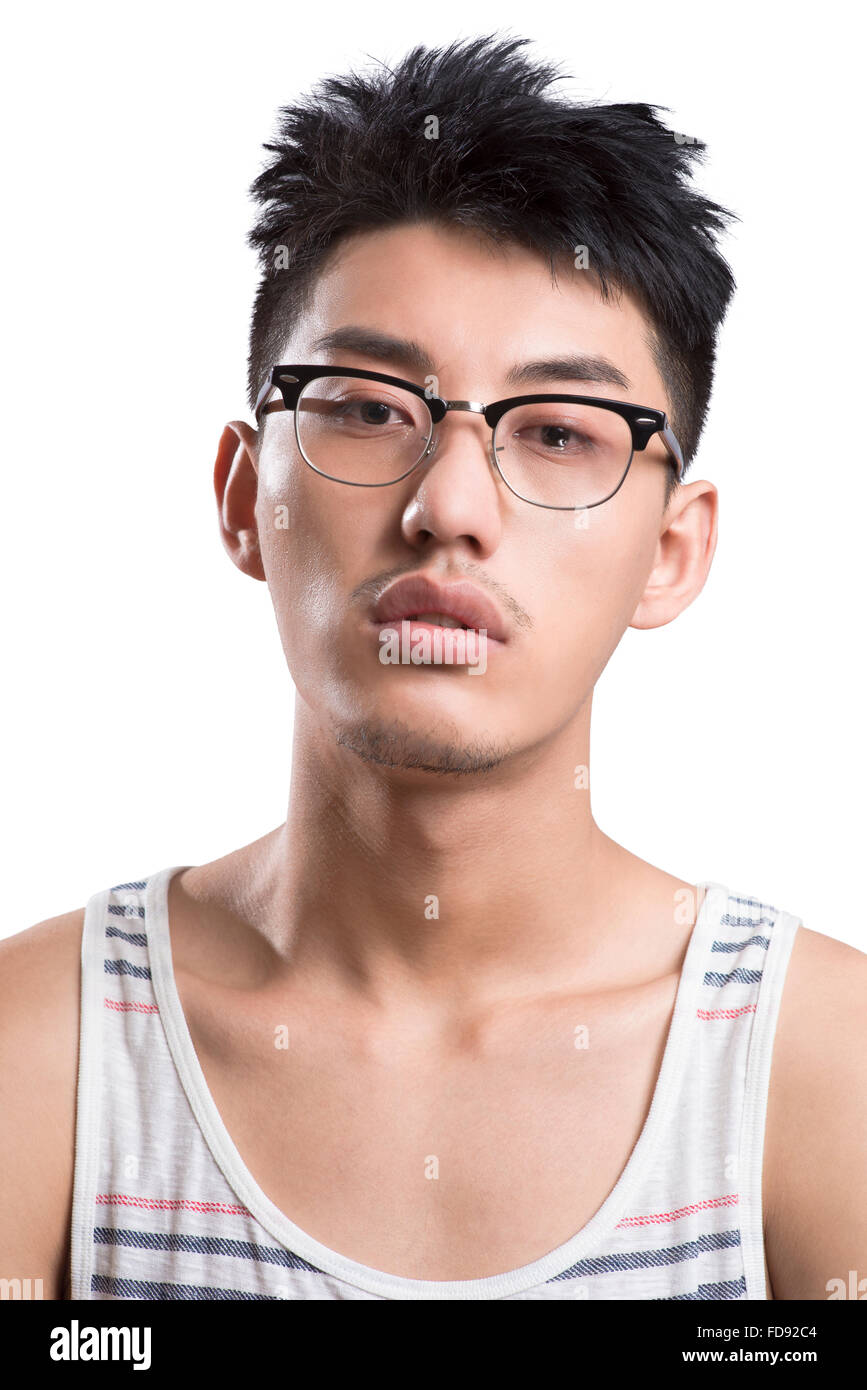 Portrait of young man crying Stock Photo - Alamy