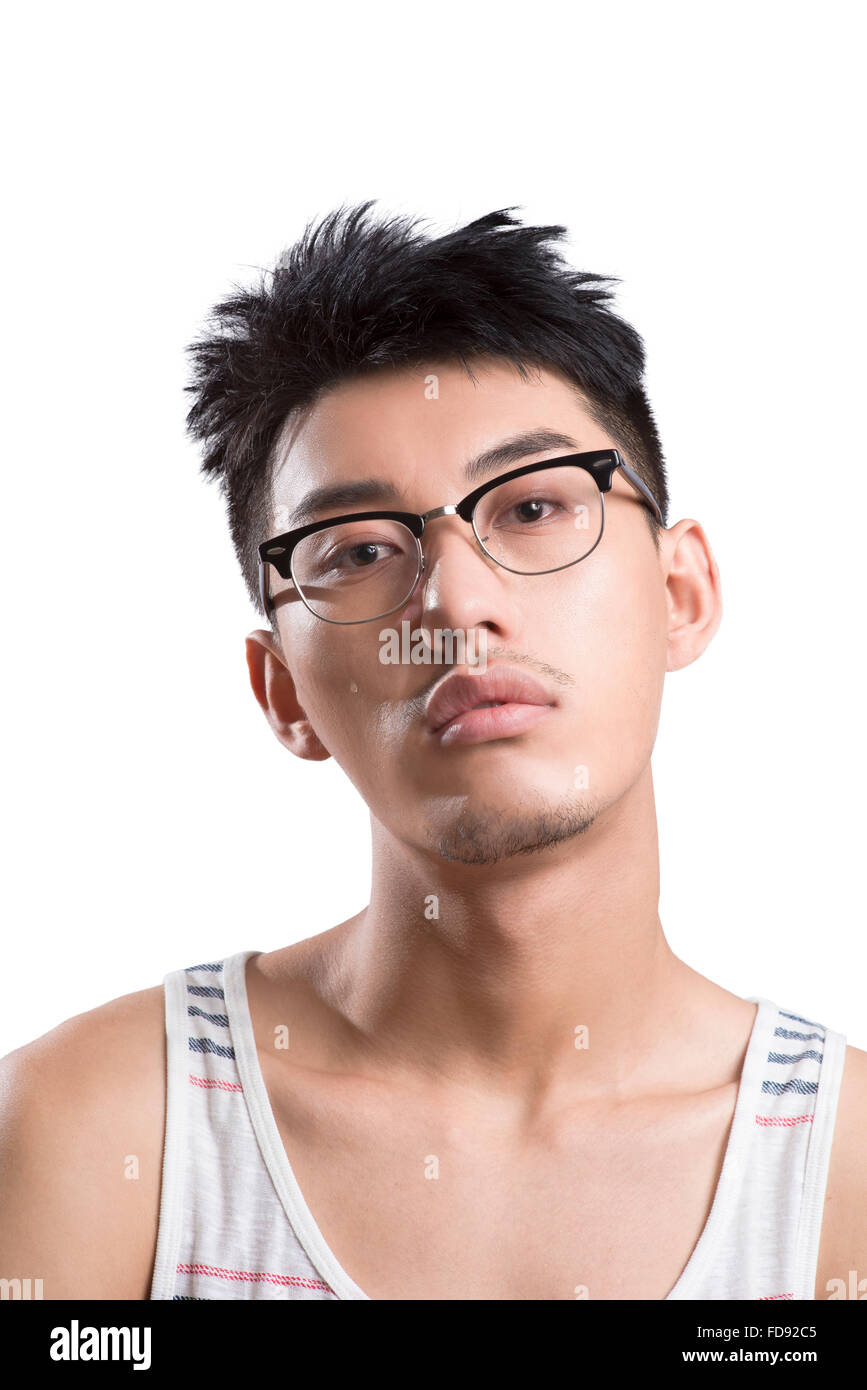 Portrait of young man crying Stock Photo - Alamy