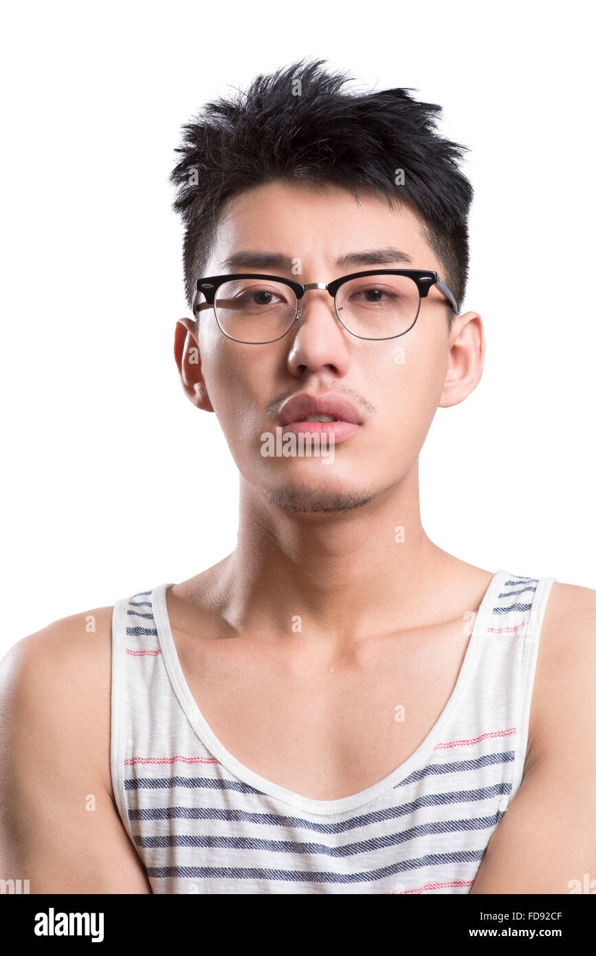 Portrait of young man crying Stock Photo - Alamy