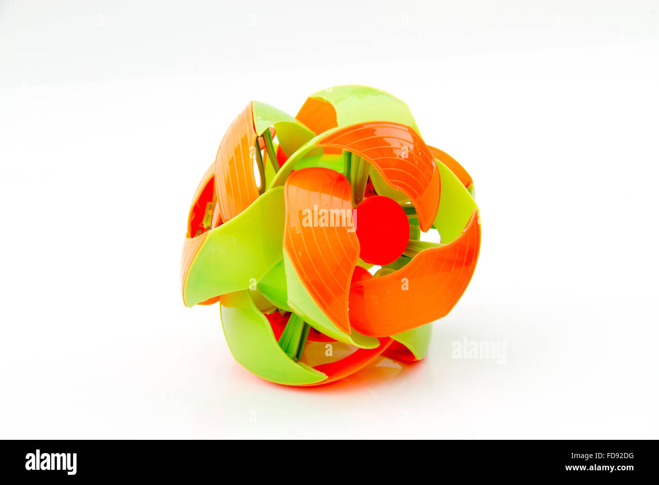 Plastic ball isolated on white background Stock Photo - Alamy