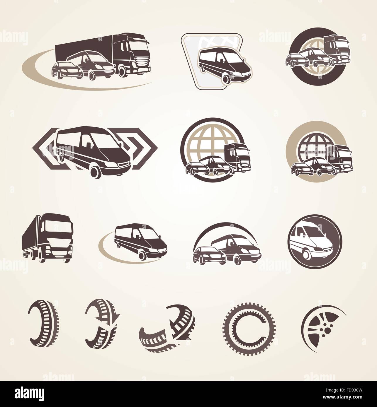Business logos vintage cars trucks Stock Vector Images - Alamy
