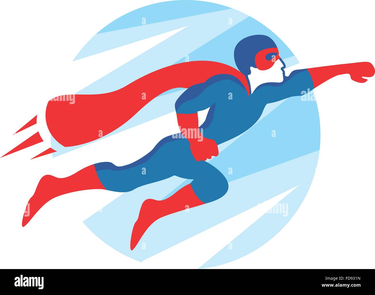 Vector flying superman figure symbol Stock Vector Image & Art - Alamy