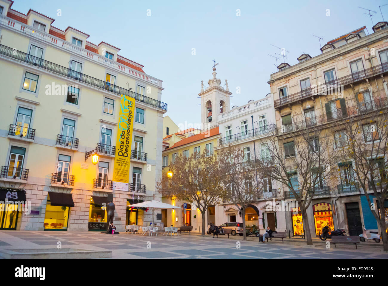 Largo Picadeiro, Chiado, Lisbon, Portugal Stock Photo - Alamy