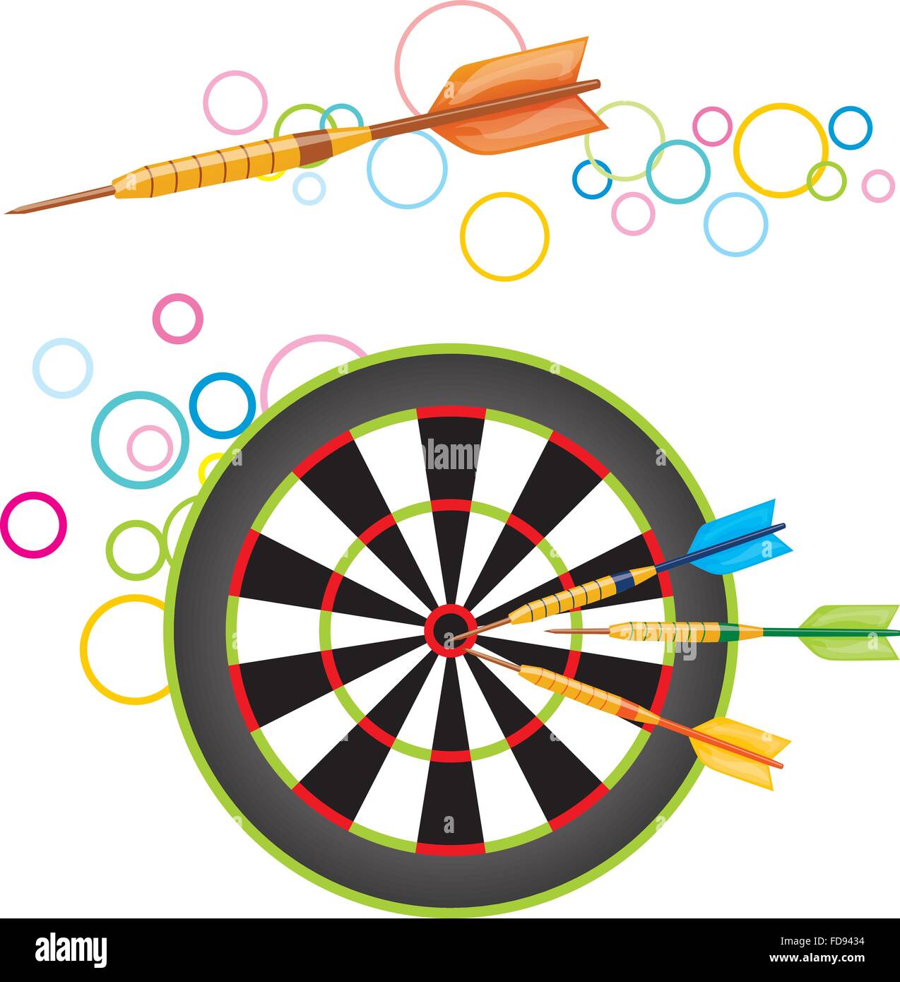 Flying darts hi-res stock photography and images - Alamy