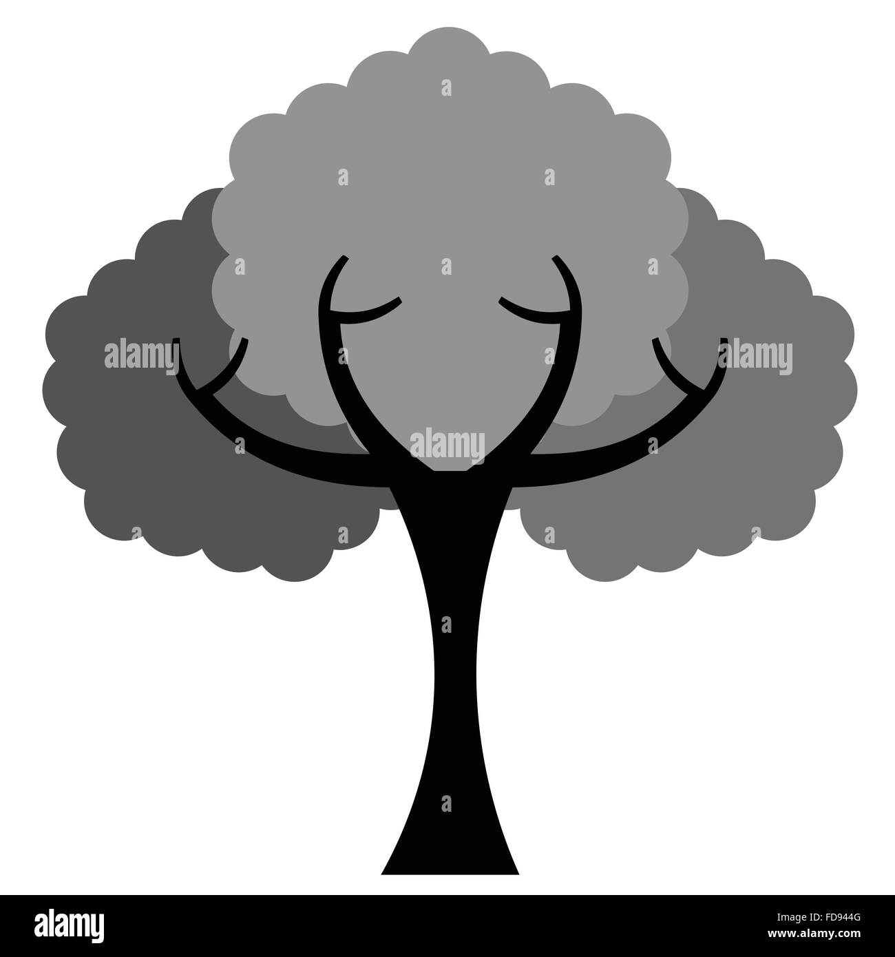 Art tree isolated on white background Stock Vector Image & Art - Alamy