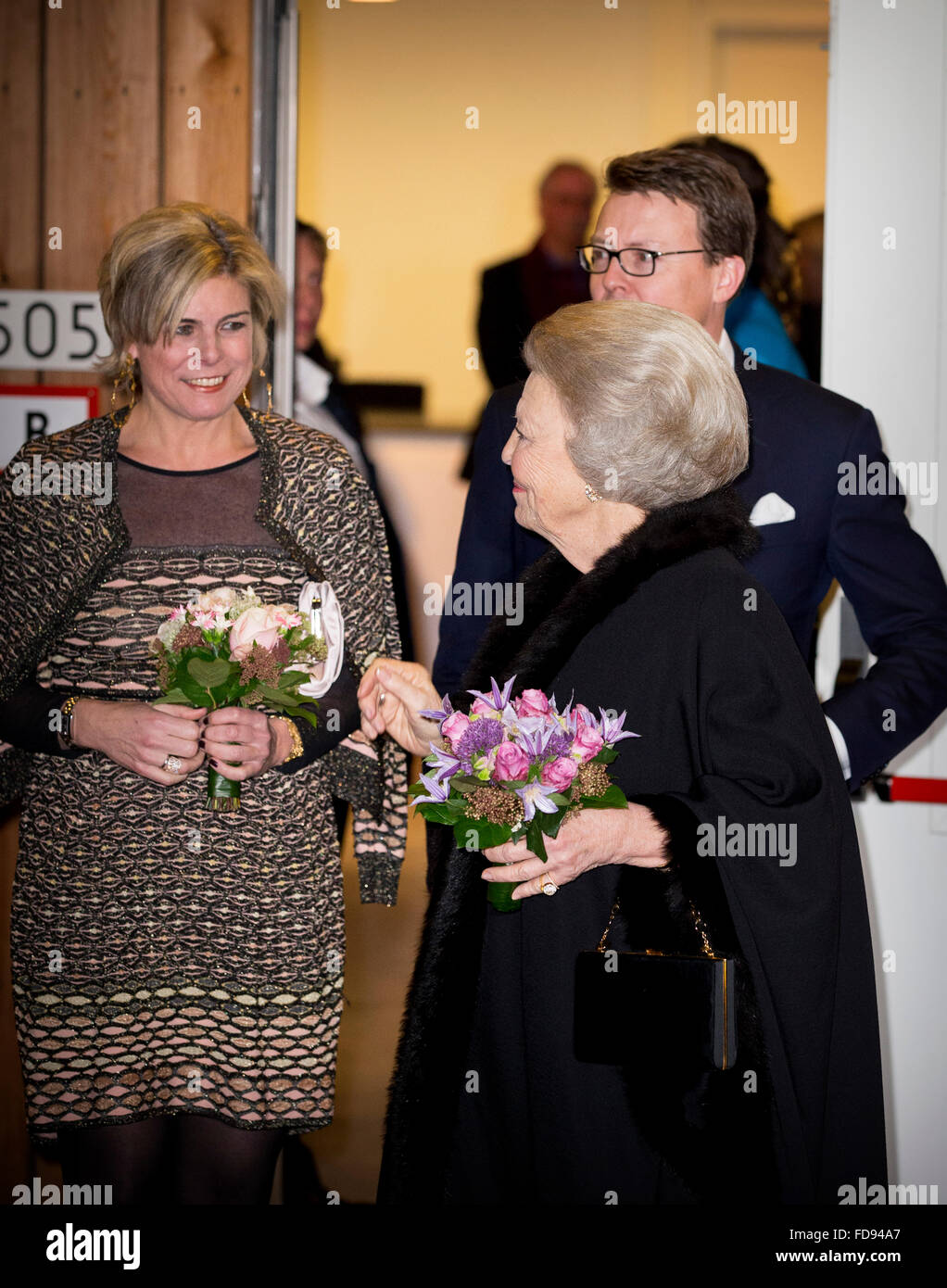 The Hague, The Netherlands. 28th Jan, 2016. Princess Beatrix, Prince ...