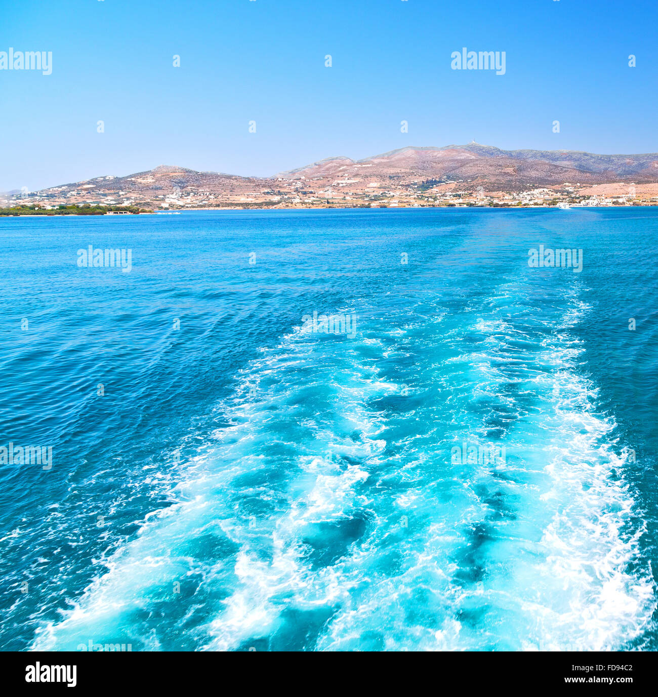 from the boat greece islands in mediterranean sea and sky Stock Photo ...