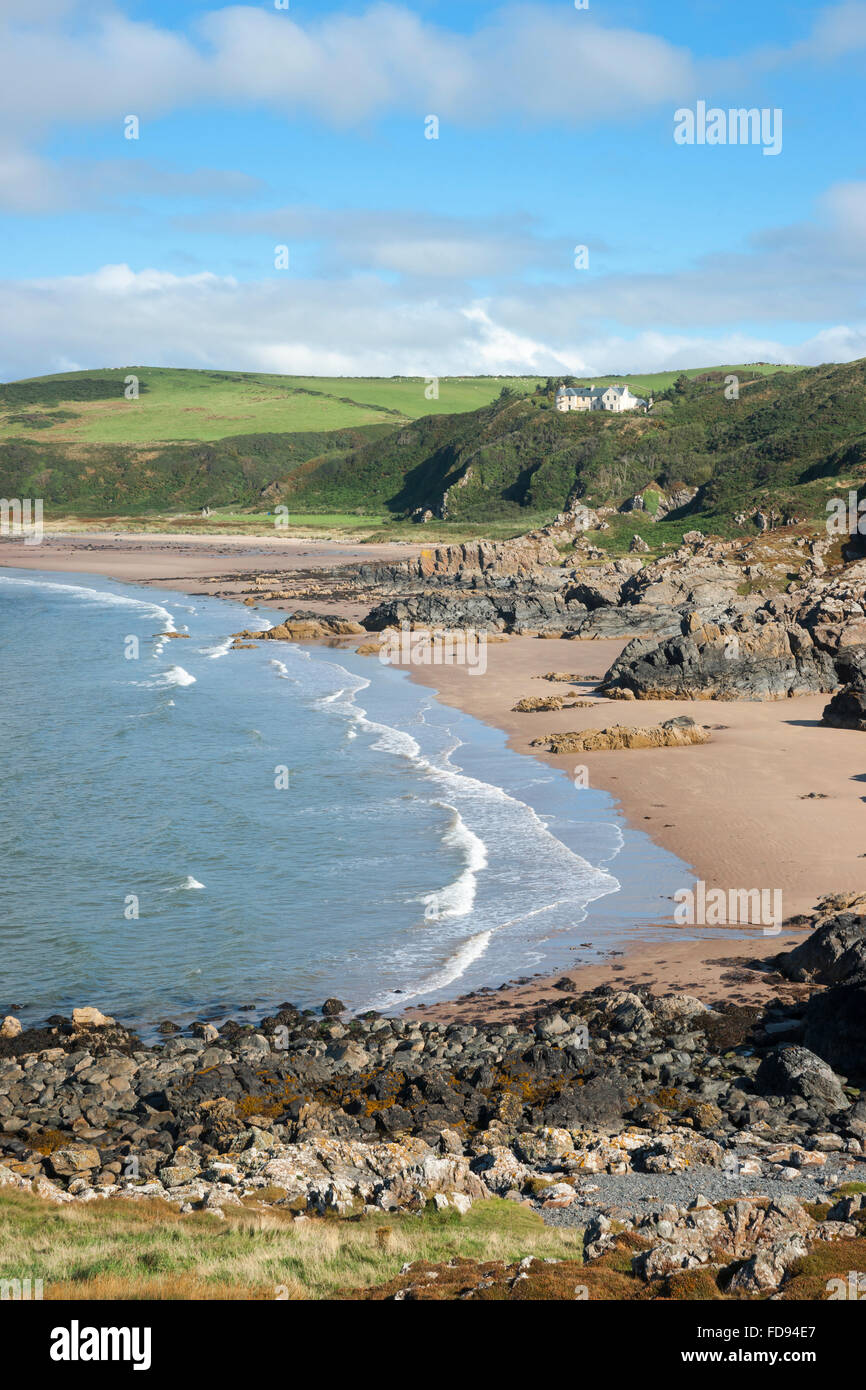 View over Killantringan Bay, Portpatrick, Dumfries and Galloway ...