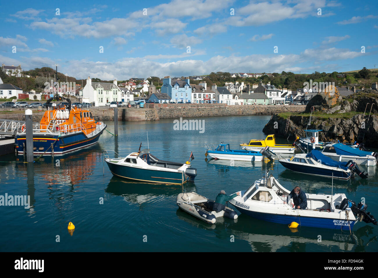 Portpatrick harbour, Dumfries and Galloway, Scotland, UK Stock Photo ...