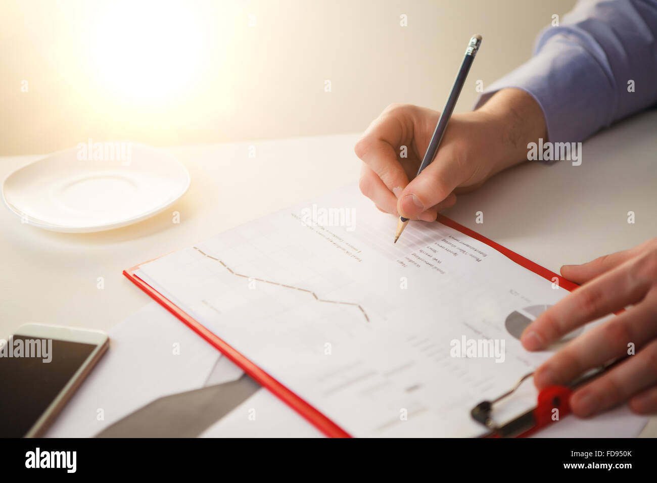 Male hand drawing chart hi-res stock photography and images - Alamy