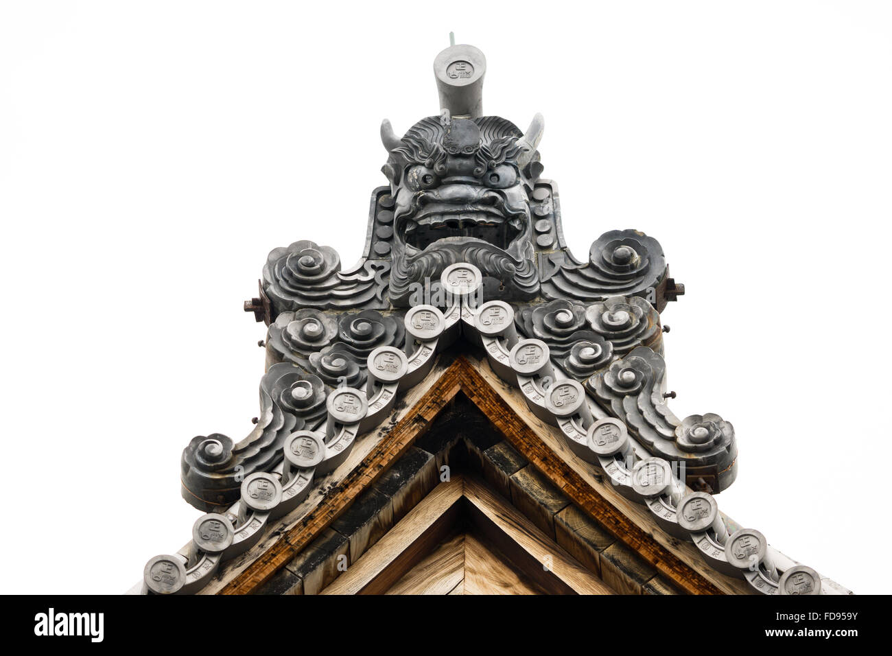 The top roof detail of Japanese temple Stock Photo - Alamy
