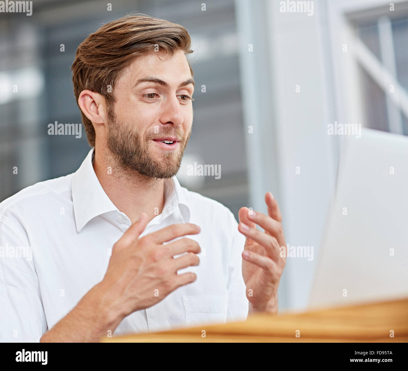 Positively engaging with modern communication options Stock Photo - Alamy