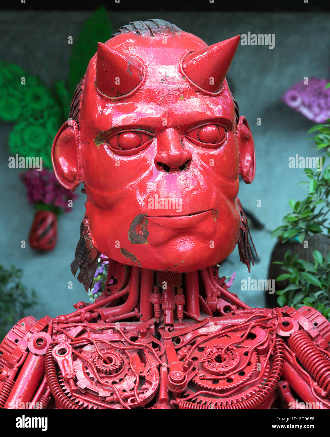 Red devil statue hi-res stock photography and images - Alamy
