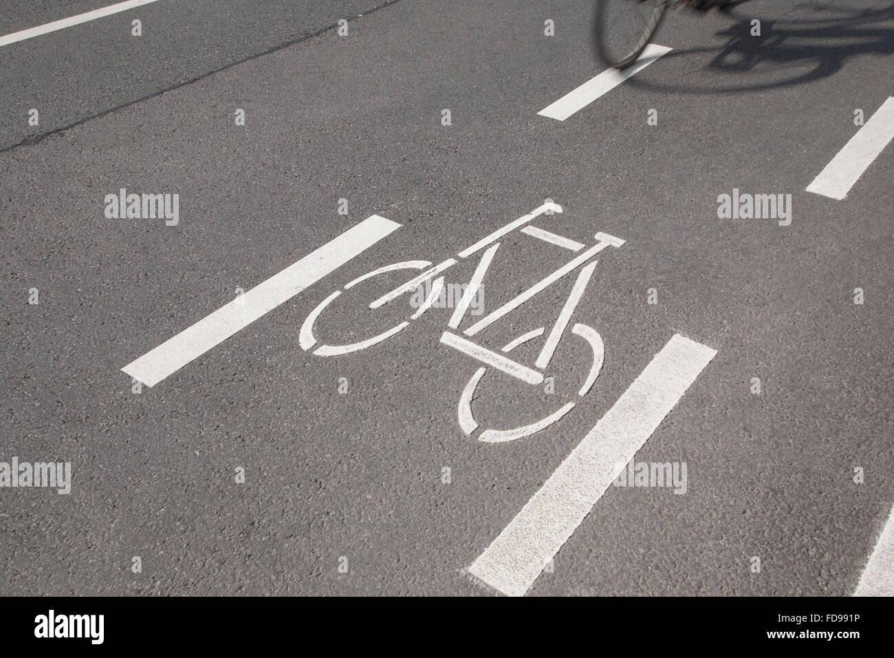 Bike Lane in Cologne; Germany Stock Photo - Alamy