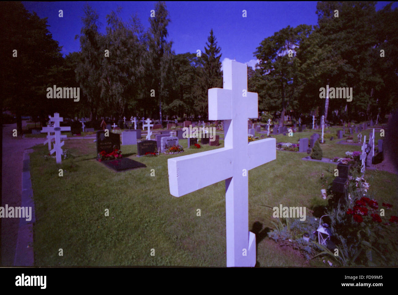 View of cemetery hi-res stock photography and images - Alamy