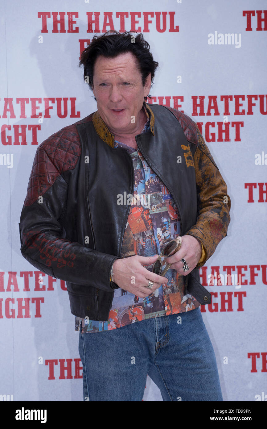 Rome, Italy. 28th Jan, 2016. Michael Madsen arrives for the photocall ...