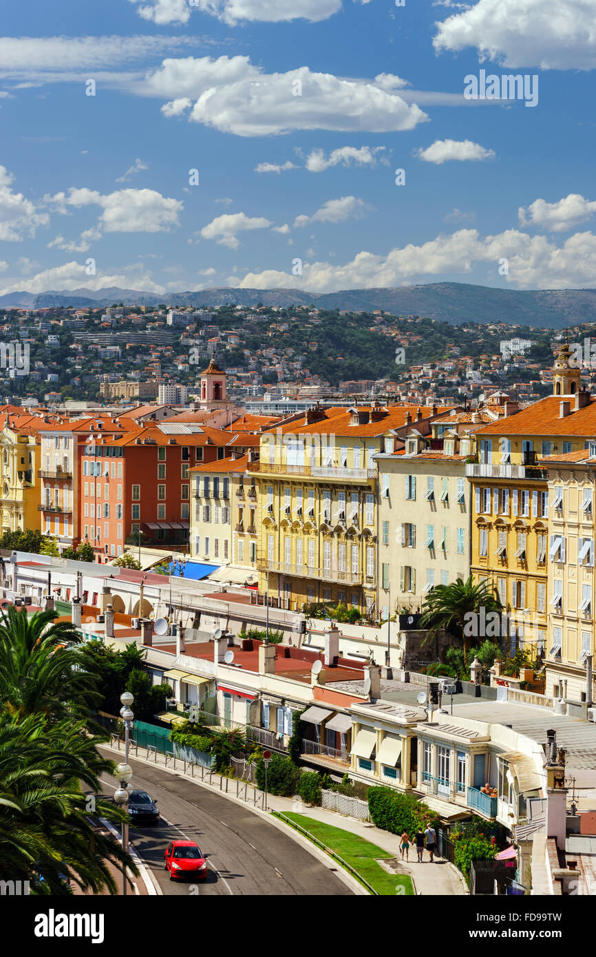 Nice france overview sea beach hi-res stock photography and images - Alamy