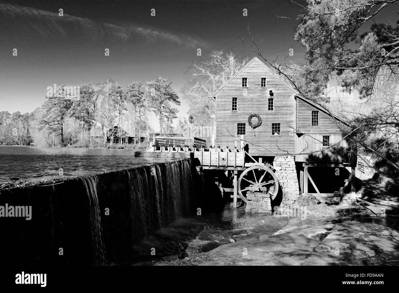 Old Fashioned Water Mill Stock Photo - Alamy