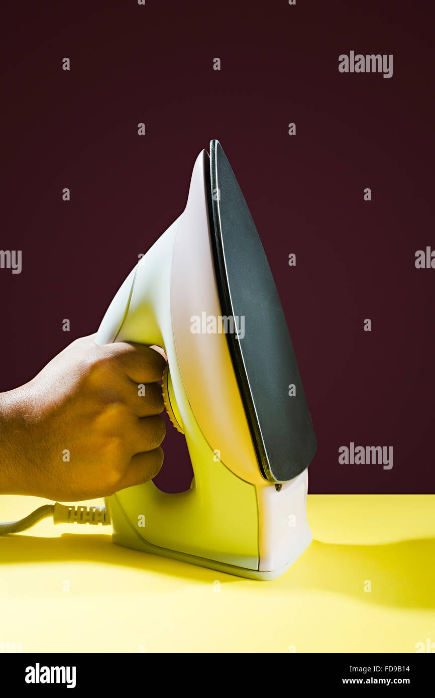 Woman irons clothes home hi-res stock photography and images - Alamy