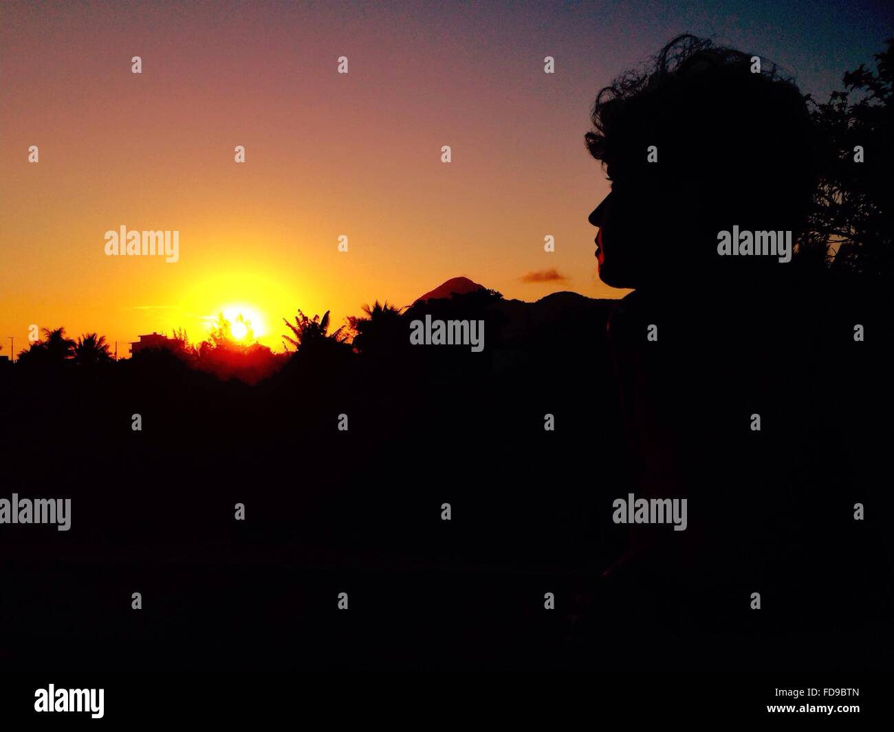 Person looking at sun hi-res stock photography and images - Alamy