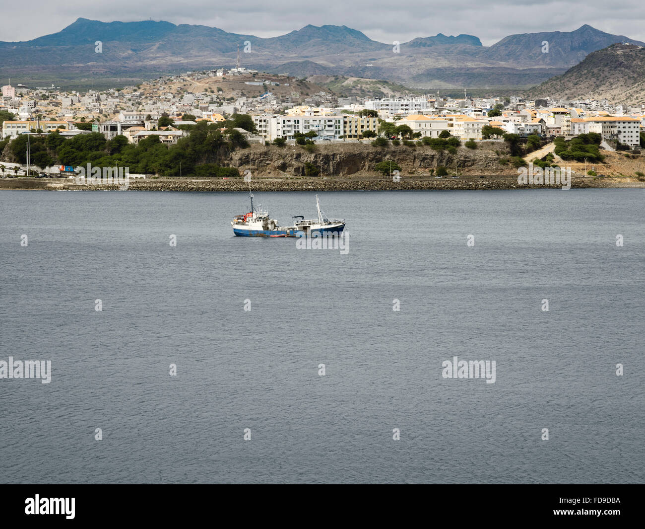 View Over Fishing Port And City, San Vincente, Mindelo, Cape Verde ...
