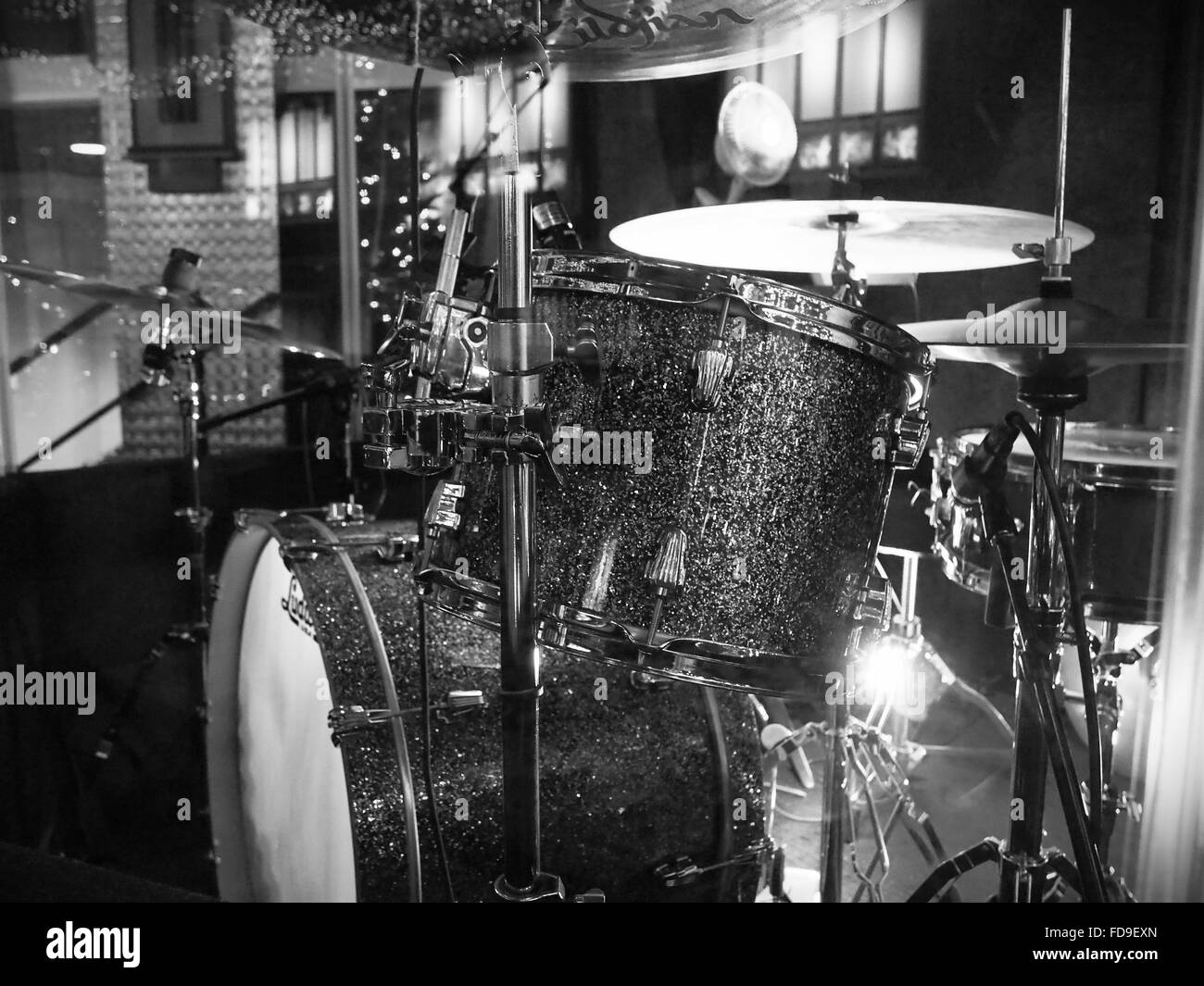 Close-Up View Of Drums Stock Photo - Alamy
