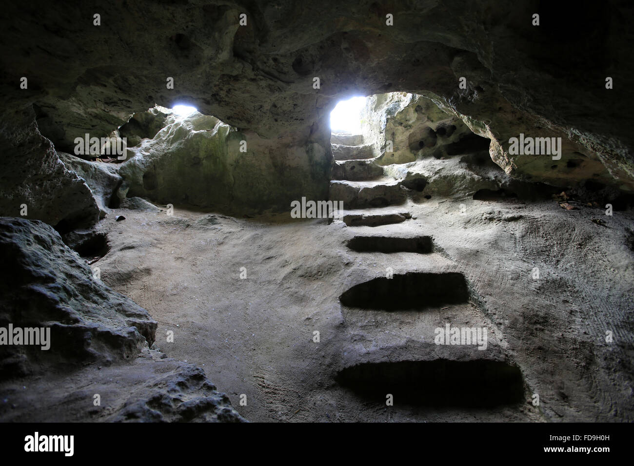 Cave Bahamas North America Stock Photo - Alamy