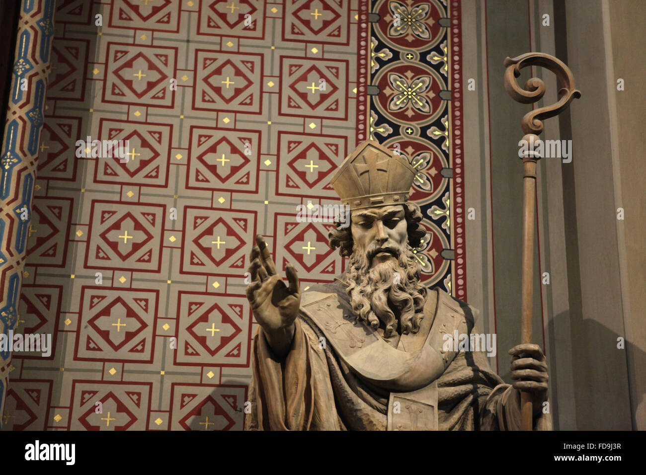 Statue of Saint Methodius (1937) by Czech sculptor Bretislav Kafka in ...