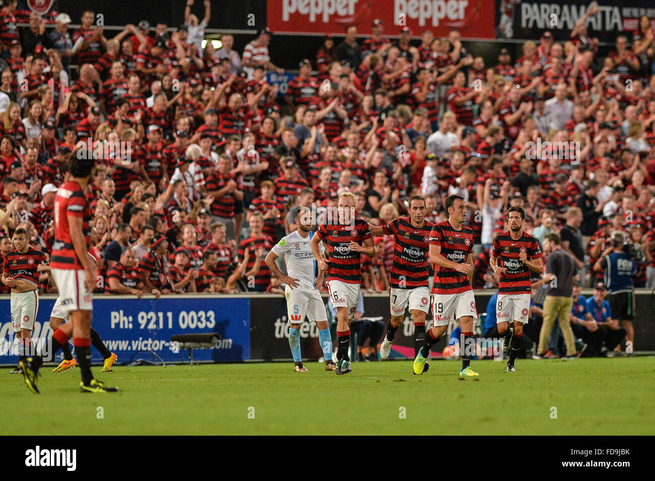 Pirtek Stadium, Parramatta, Australia. 29th Jan, 2016. Hyundai A-League ...
