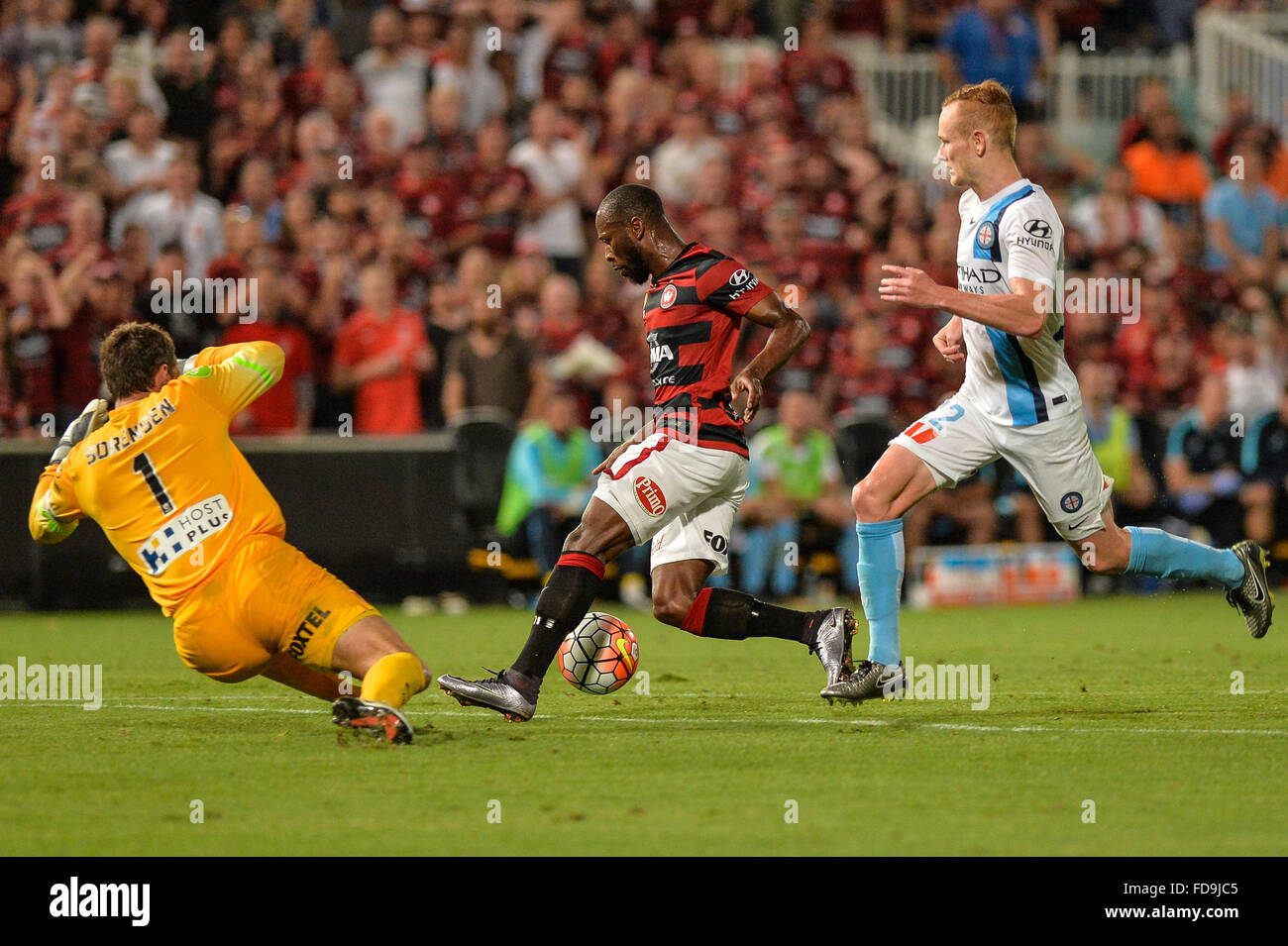 Pirtek Stadium, Parramatta, Australia. 29th Jan, 2016. Hyundai A-League ...