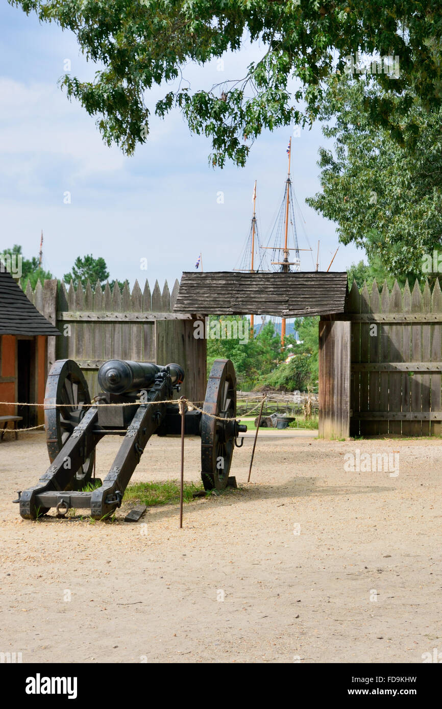 James Fort, Jamestown Settlement Stock Photo - Alamy