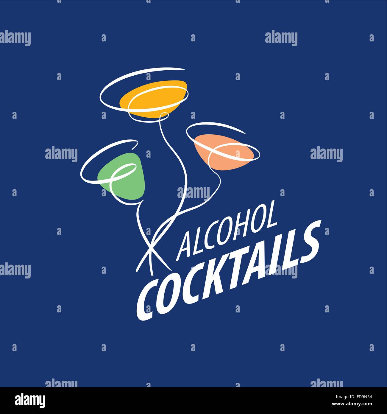 alcoholic cocktails logo Stock Vector Image & Art - Alamy