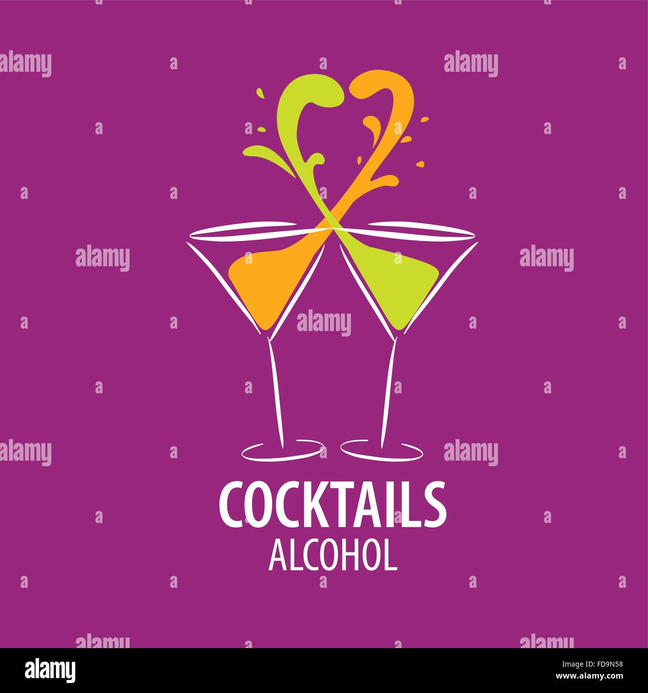 alcoholic cocktails logo Stock Vector Image & Art - Alamy