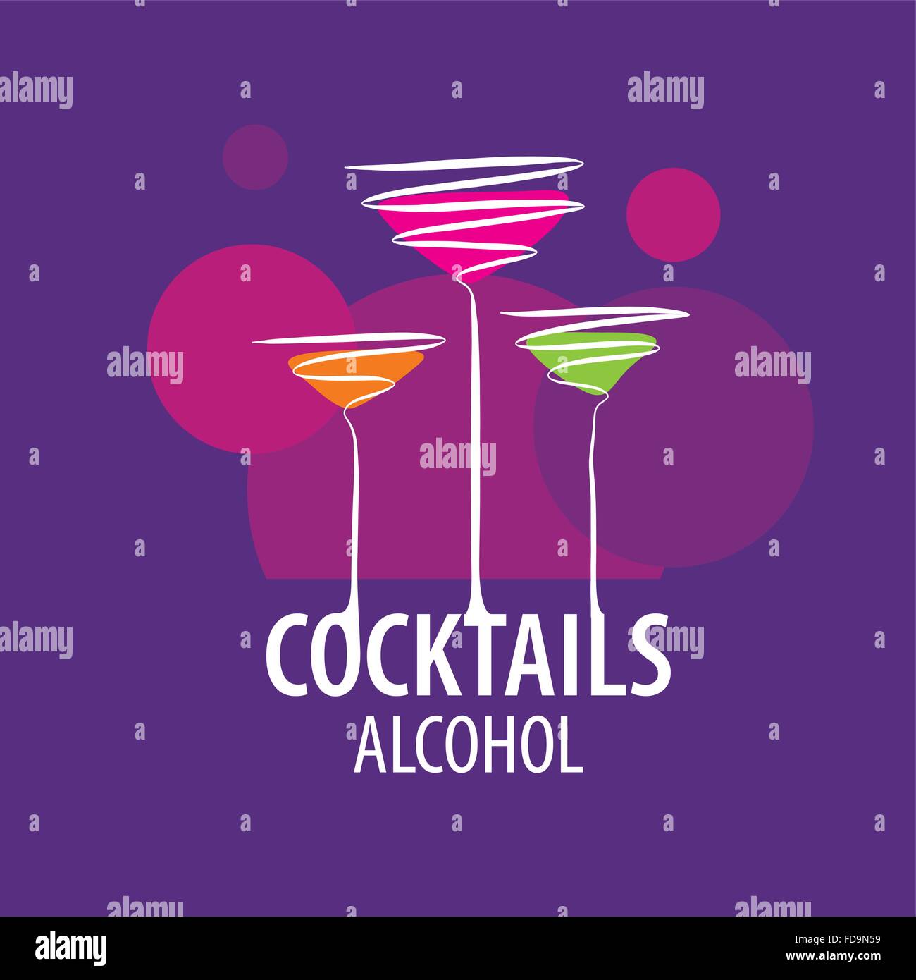 alcoholic cocktails logo Stock Vector Image & Art - Alamy