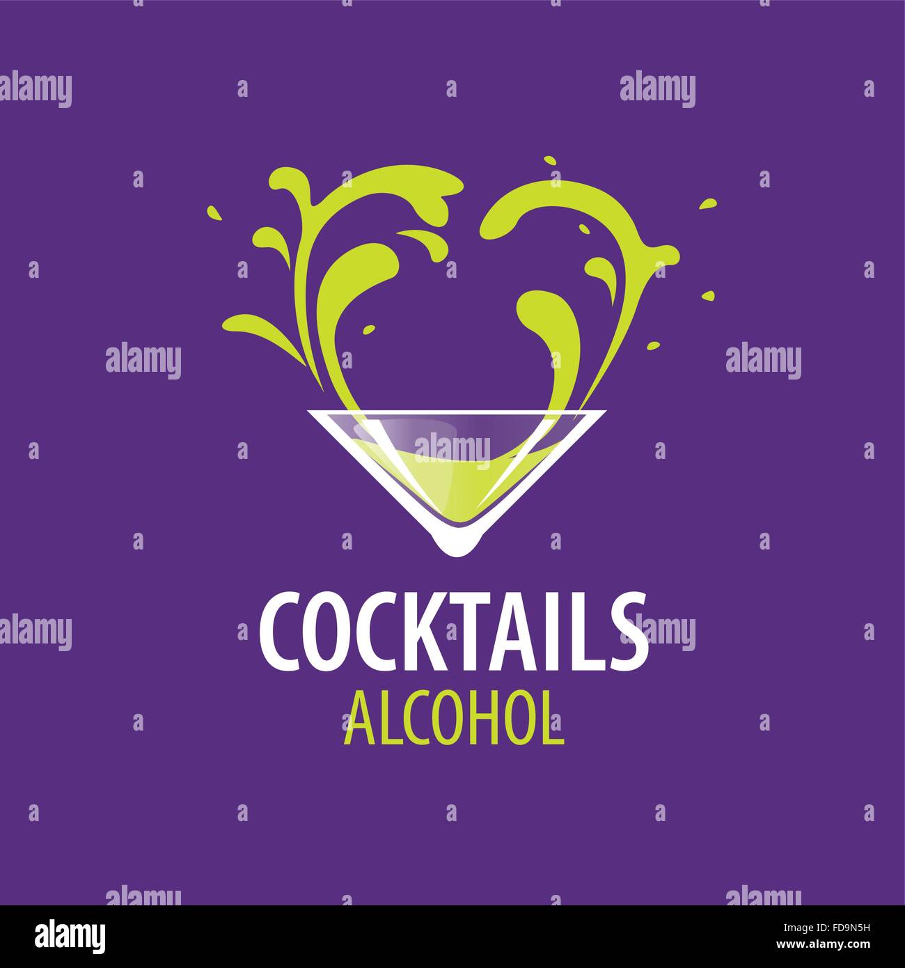 alcoholic cocktails logo Stock Vector Image & Art - Alamy