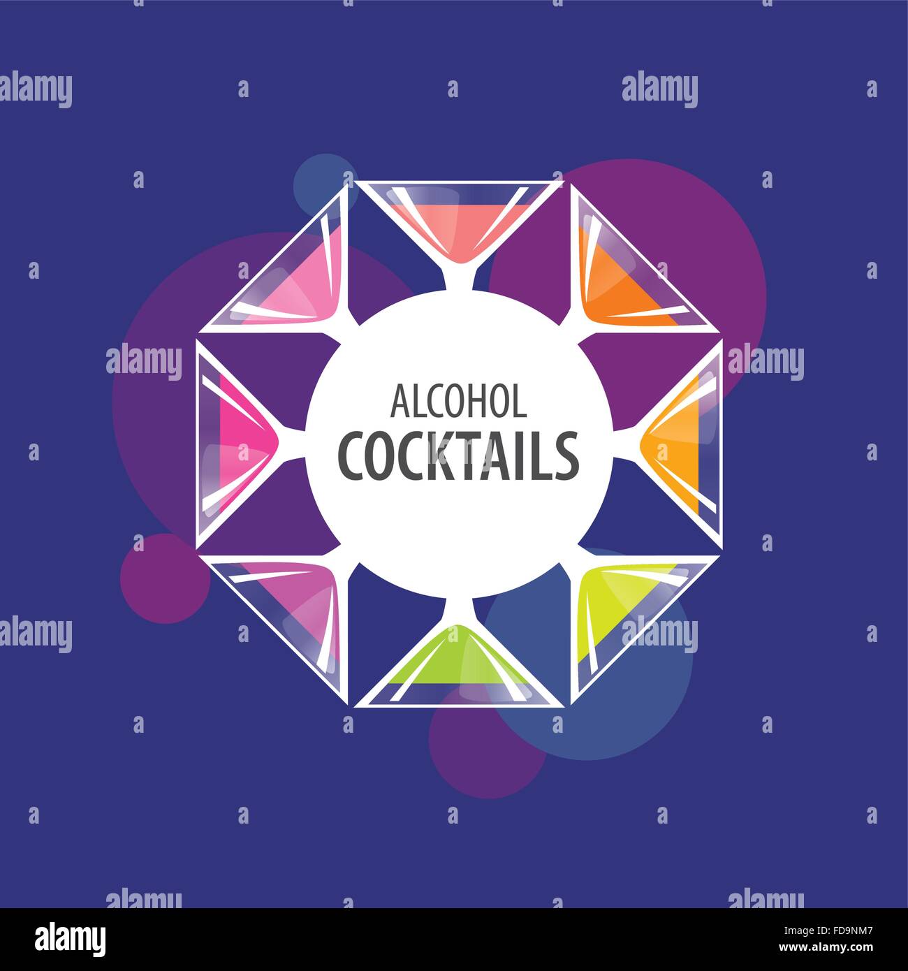 alcoholic cocktails logo Stock Vector Image & Art - Alamy