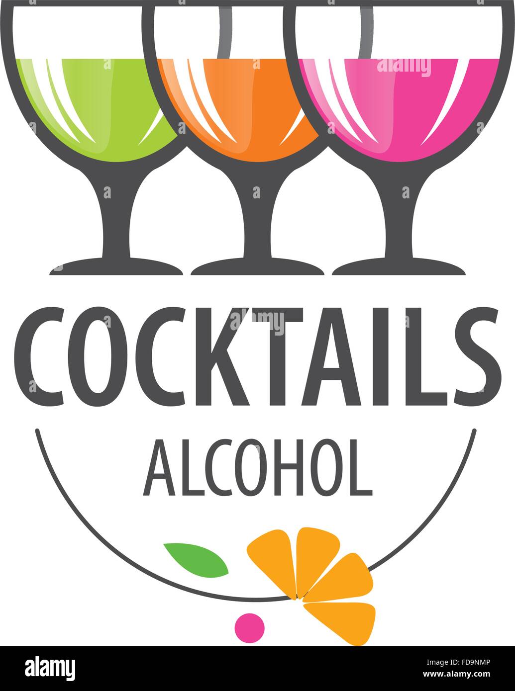 alcoholic cocktails logo Stock Vector Image & Art - Alamy